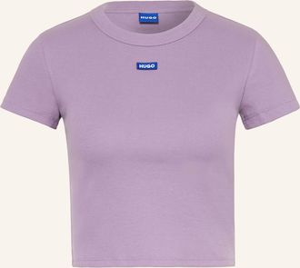 HUGO BOSS Hugo Cropped-Shirt lila