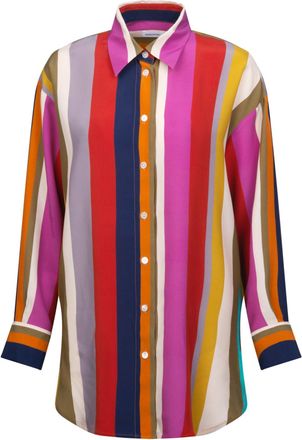 Seidensticker Damen Regular Fit Langarm Bluse, Blau, 50 Große Größen EU