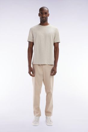 Eden Park Pantalon &Agrave; Taille &Eacute;lastique En Coton Stretch Coupe Modern Beige