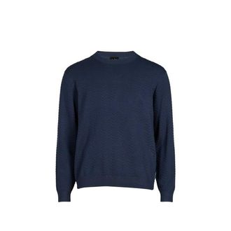 A|X Armani Exchange Pull droit en maille zig zag