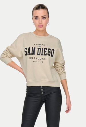 Only Sweatshirt 15254183 Beige Loose Fit