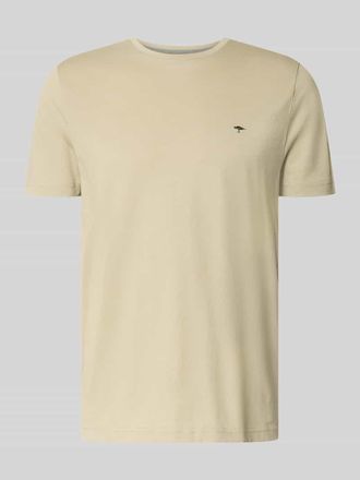 Fynch-Hatton T-Shirt mit Rundhalsausschnitt und Label-Stitching