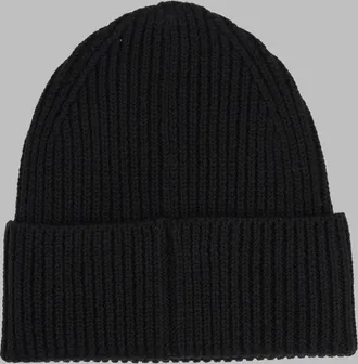 Msgm 4140ML08_26757499 Logo-Embroidered Beanie - Black