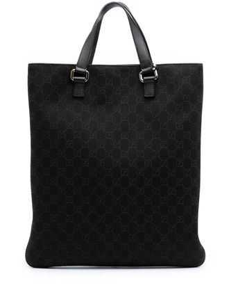 Gucci sac cabas en jean GG (2016-2025) - Marron