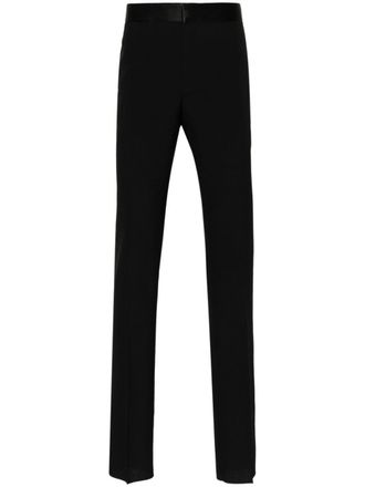 Givenchy pantalon en laine &agrave; coupe droite - Noir