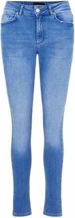 Pieces Damen Pcdelly DLX Skn Mw Mb249-ba/Noos Bc, Medium Blue Denim, L