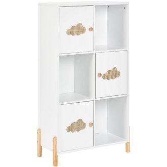 Beliani Regal CLOUDY 111 cm Wei&szlig;