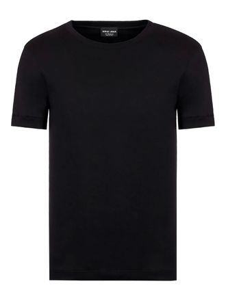 Giorgio Armani t-shirt &agrave; col rond - Noir