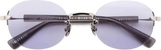 Gast lunettes de soleil Olli &agrave; monture ronde - Argent