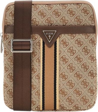 Guess Homme, Sacs, Brun, Taille: ONE Size Milano Flat Crossbody