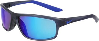Nike unisex, Accessoires, Multicolore, Taille: 62 MM Lunettes de soleil &eacute;l&eacute;gantes avec verres bleus miroir