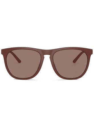 Oliver Peoples lunettes de soleil R-1 - Marron