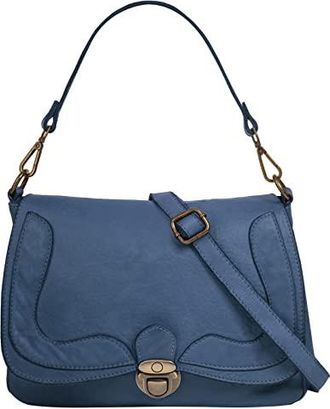 Samantha Look Sac &agrave; bandouli&egrave;re Femme cuir v&eacute;ritable | Fabriqu&eacute; en Italie, compartiment pour smartphone, sac &agrave; bandouli&egrave;re spacieux 021853