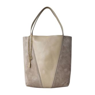 Chlo&eacute; Spin Suede Tote Bag - - Bags - Damen - Beige - ONE SIZE