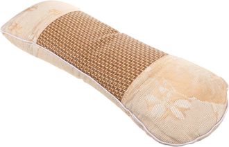 DOITOOL Ergonomisches Nackenkissen mit Beifu&szlig; f&uuml;llung Atmungsaktives Eisseiden k&uuml;hlkissen Multifunktional als Nackenrolle und Lendenst&uuml;tze Leicht und Tragbar 