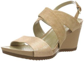 Geox Femme New Rorie A Sandales Bout Ouvert, Beige (DK Skin/Rose Goldc5Qh8), 35 EU