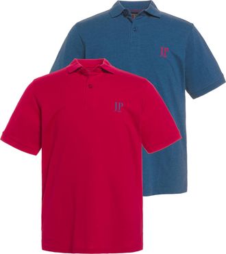 JP1880 Herren große Größen Übergrößen Menswear L-8XL bis 7XL, Poloshirts, 2er-Pack, Piqué, Seitenschlitze, Regular Fit, Magenta 7XL 704317531-7XL