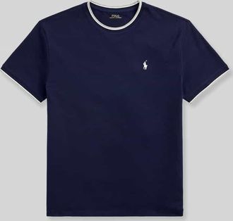 Polo Ralph Lauren Regular Fit T-Shirt aus Baumwoll-Mix mit Kontraststreifen