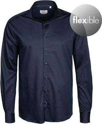 Eterna Herren Hemd blau Jersey