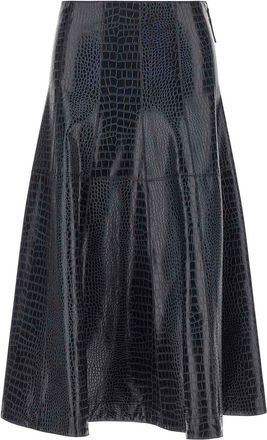 Pinko Jupe Midi - Bleu