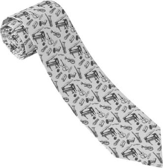 Generic Cravate Pour Hommes Estampe DInstruments De Musique Dessin&eacute;s &Agrave; La Main Classique Necktie &Eacute;l&eacute;gant Cravate Pour Affaires Remise De Dipl&ocirc;me L&Eacute;cole