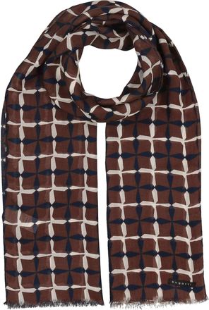 Bugatti Schal | Geometrischer Print | 68 x 180 cm | Modal und Wolle | Pepper