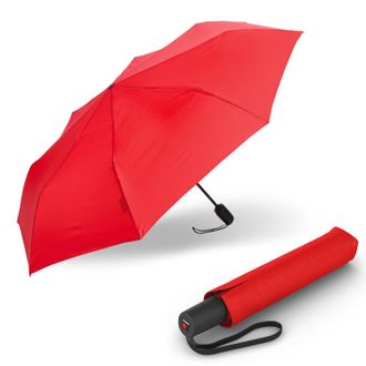 Knirps Regenschirm I.200 Medium Duomatic mit Schirmtasche I kleiner Taschenschirm mit Drucktaste I Regenschirm automatisch & kompakt I Taschenregenschirm lei