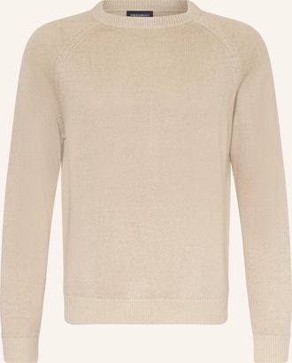 Strokesman's Strokesmans Pullover Mit Leinen beige