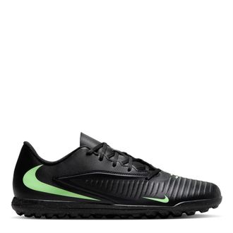 Nike Phantom 6 Fu&szlig;ball-Stiefel f&uuml;r Herren/Damen Unisex, Flach (Schwarz/Gr&uuml;n)