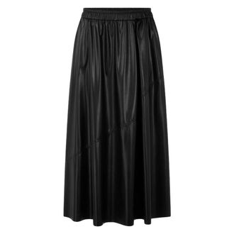 Marc Cain Midirock in Leder-Optik - - Skirts - Damen - Schwarzk - L