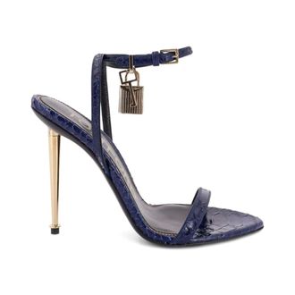Tom Ford Femme, Chaussures, Bleu, Taille: 40 EU Padlock Sandal