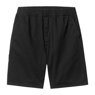 Carhartt Work in Progress Schwarze Weite Bein Baumwollshorts - - Shorts - Herren - Schwarzk - XS