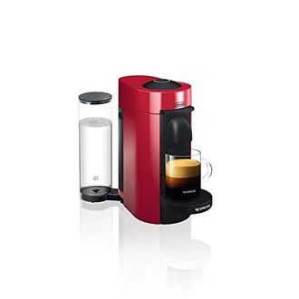 Nespresso DeLonghi ENV 150.R Vertuo | Kaffeekapselmaschine | Perfekte Crema dank Centrifusion Technologie |3 Tassengr&ouml;&szlig;en | 1,1 L | rot