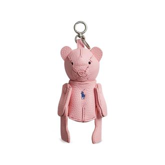 Ralph Lauren Femme, Accessoires, Rose, Taille: ONE Size Bear Leather Bag Charm