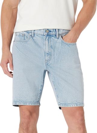 Amazon Essentials Herren Herren-Jeans-Shorts, schwer, Stretch, gerade Passform, Iced Blue Light Wash, 34W