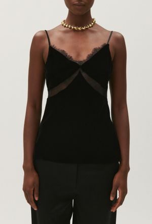 Claudie Pierlot Caraco velours noir