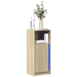 vidaXL vidaXL LED-Sideboard Sonoma-Eiche 42,5x34x100 cm Holzwerkstoff