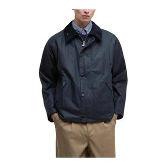 Barbour Transport Wachsjacke - - Jackets - Herren - Blau - 2XS