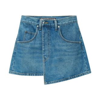Alexander Wang Femme, Jupes, Bleu, Taille: W26 Jupe en Denim Indigo