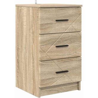 vidaXL Cabinet de chevet avec tiroir Chêne sonoma 38 x 38 x 66 cm vidaXL