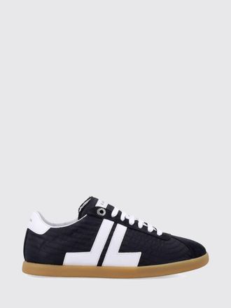 Lanvin Baskets Glen en nylon et cuir matelass&eacute;s avec logo contrastant
