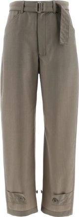 Christophe Lemaire Femme, Pantalons, Gris, Taille: 36 FR Pantalon Tailleur Courbe