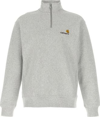 Carhartt Work in Progress sweat American Scrip &agrave; logo brod&eacute; - Gris