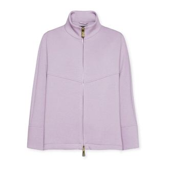 Elena Miro Zip Collar Jacket - - Jackets - Damen - Lila - L