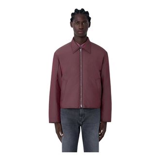 Our Legacy Homme, Vestes, Rouge, Taille: L Veste en Tissu Froiss&eacute;