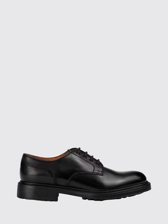 Doucal's Chaussures Derby en cuir de veau lisse avec semelle en caoutchouc
