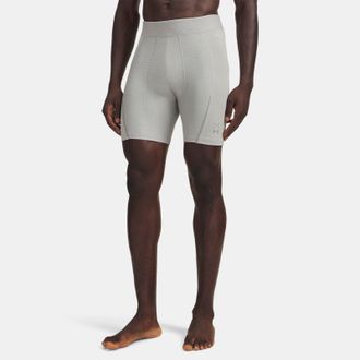 Under Armour Halo Run Kompressions-Shorts f&uuml;r Herren Titanium / Clay Gr&uuml;n / Reflektierend XXL