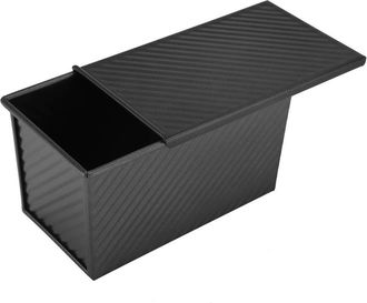 Generic lvifloae Brotformen mit Deckel, Brotform aus Edelstahl, geeignet f&uuml;r hausgemachte Kuchen, Brot und Fleischpasteten, Backen von Brottellern, Brotdosen 