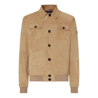 Peuterey Homme, Vestes, Gris, Taille: 2XL Sands Suede Jacket