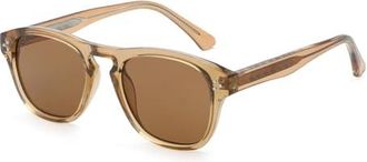 Generic Lunettes De Soleil Polaris&eacute;es &Agrave; Grande Monture For Hommes Et Femmes, Id&eacute;ales For Le Sport, Les Activit&eacute;s De Plein Air Et Les D&eacute;placements.(Brown)